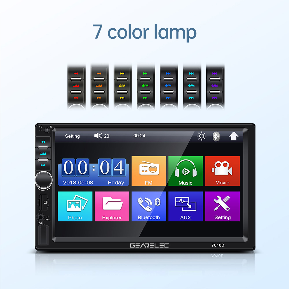 GEARELEC 2 Din Car Stereo With Bluetooth Car RadioTouch Screen Monitor ...