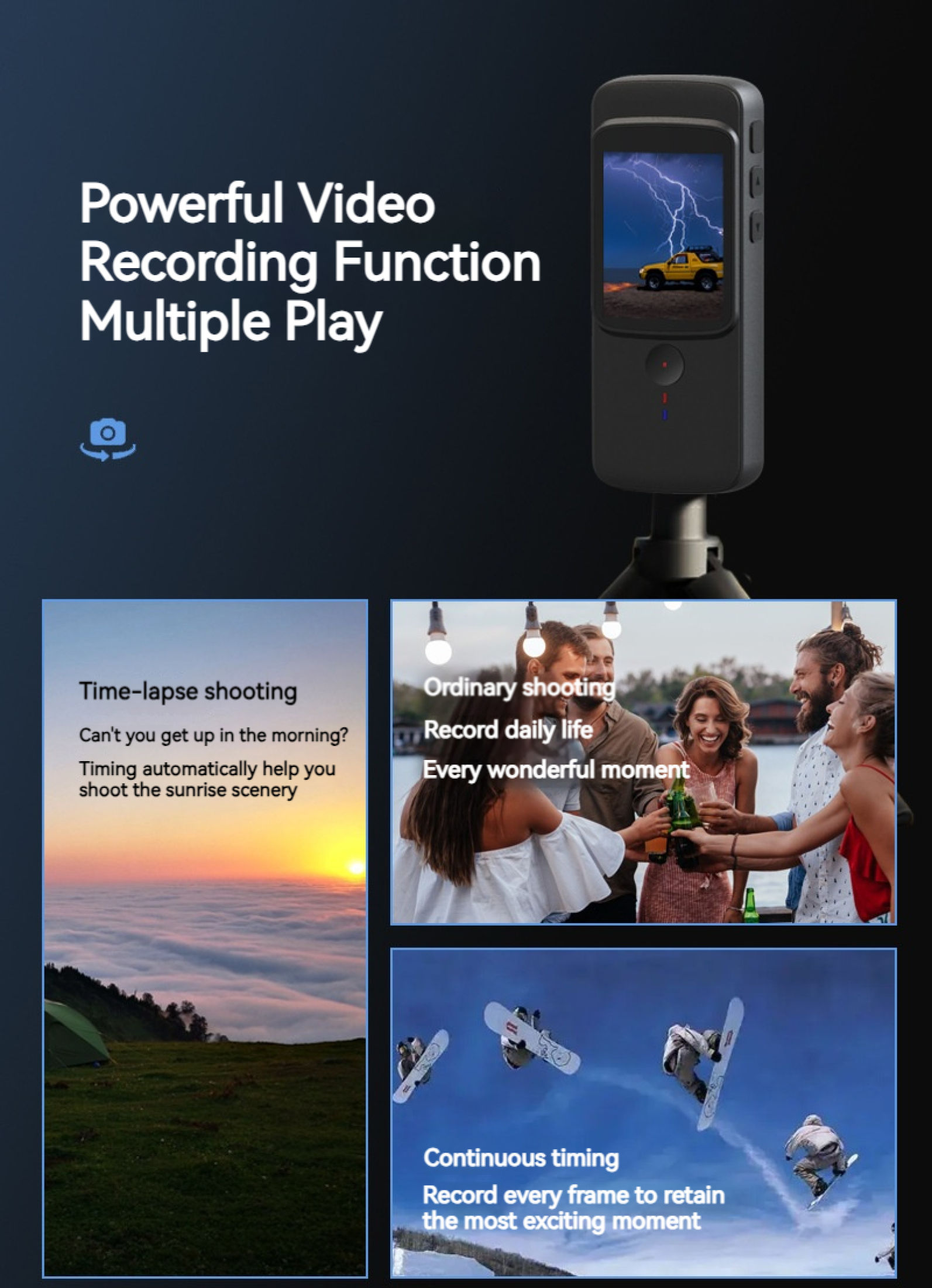 ALSTON A200 ACTION CAMERA 4K outdoor anti shake dual screen waterproof sports Camera Free ...