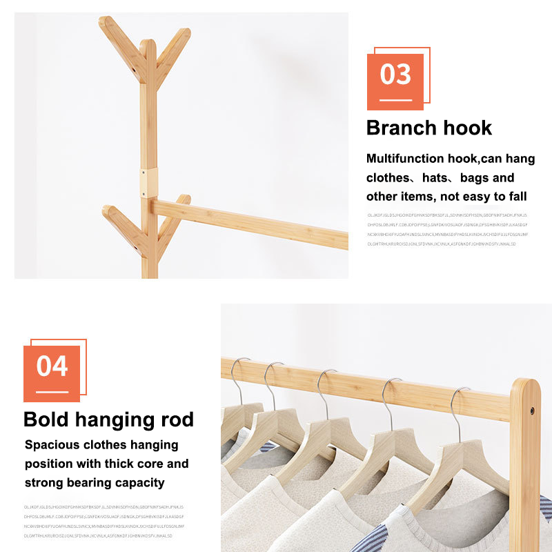 WoodLand Clothes Drying Rack Branches 100CM Multiply Pole Clothes Rack ...