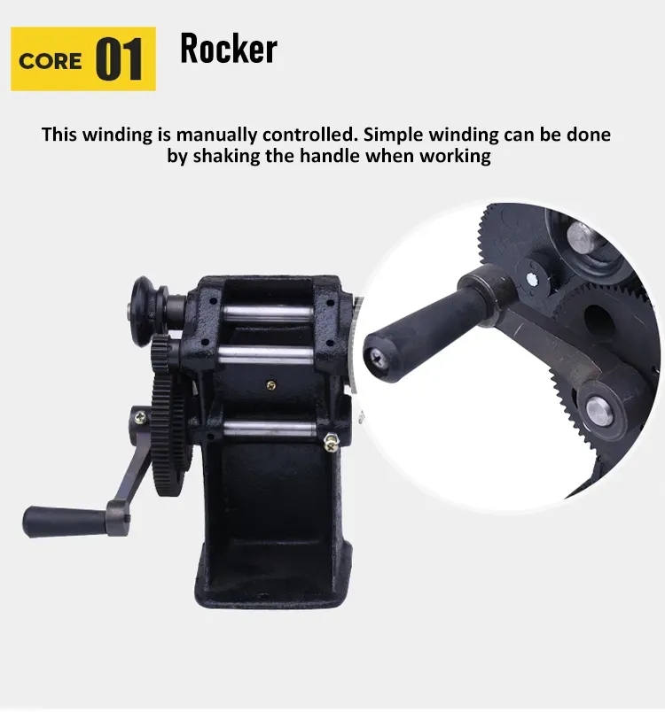Digital Display Metal ear Manual Rewinder Winding Machine Coil NZ-1 ...