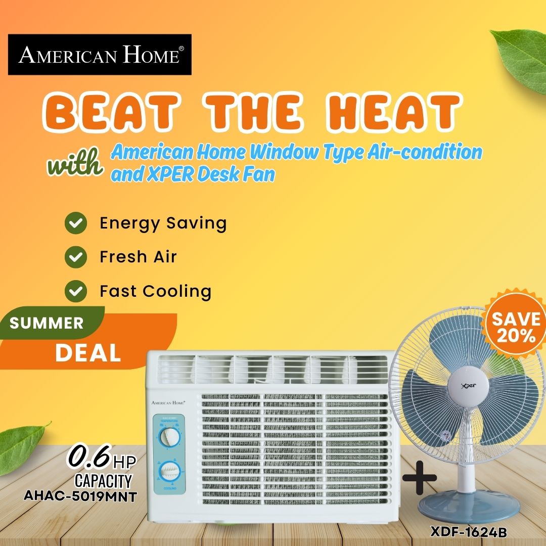 American Home Window Type Air-condition with Desk Fan (AHAC-5019MNT 0 ...