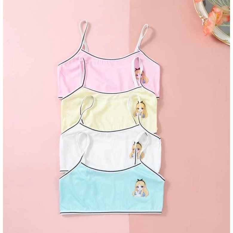 8-12Girl Cute little girl cartoon patterned colorful baby bra from ...