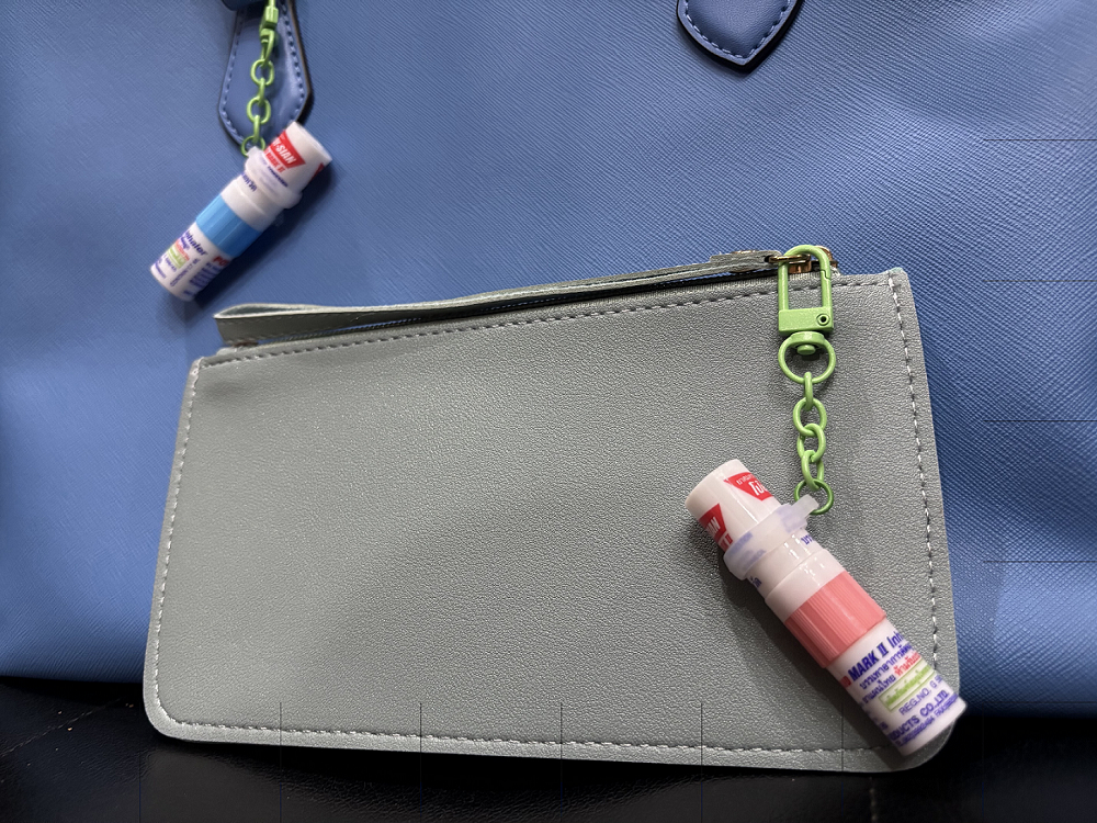 Poy Sian Inhaler Holder Keychain - 2 Pieces Holder Only | Shopee ...