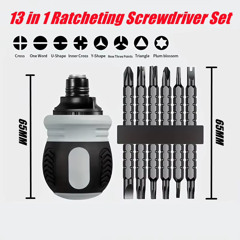 26 in 1/13 in 1 Ratchet Screwdriver Set Magnetic Dual-Purpose Batch ...