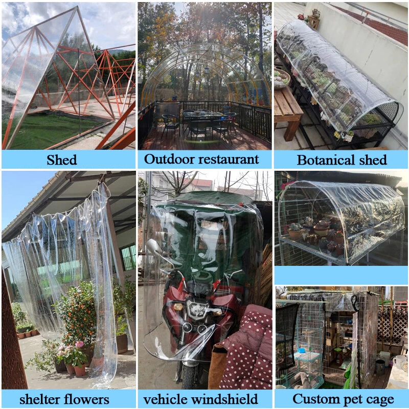 Transparent Trapal Waterproof Oilcloth 5X8M Thick Tarp Sunshade For ...
