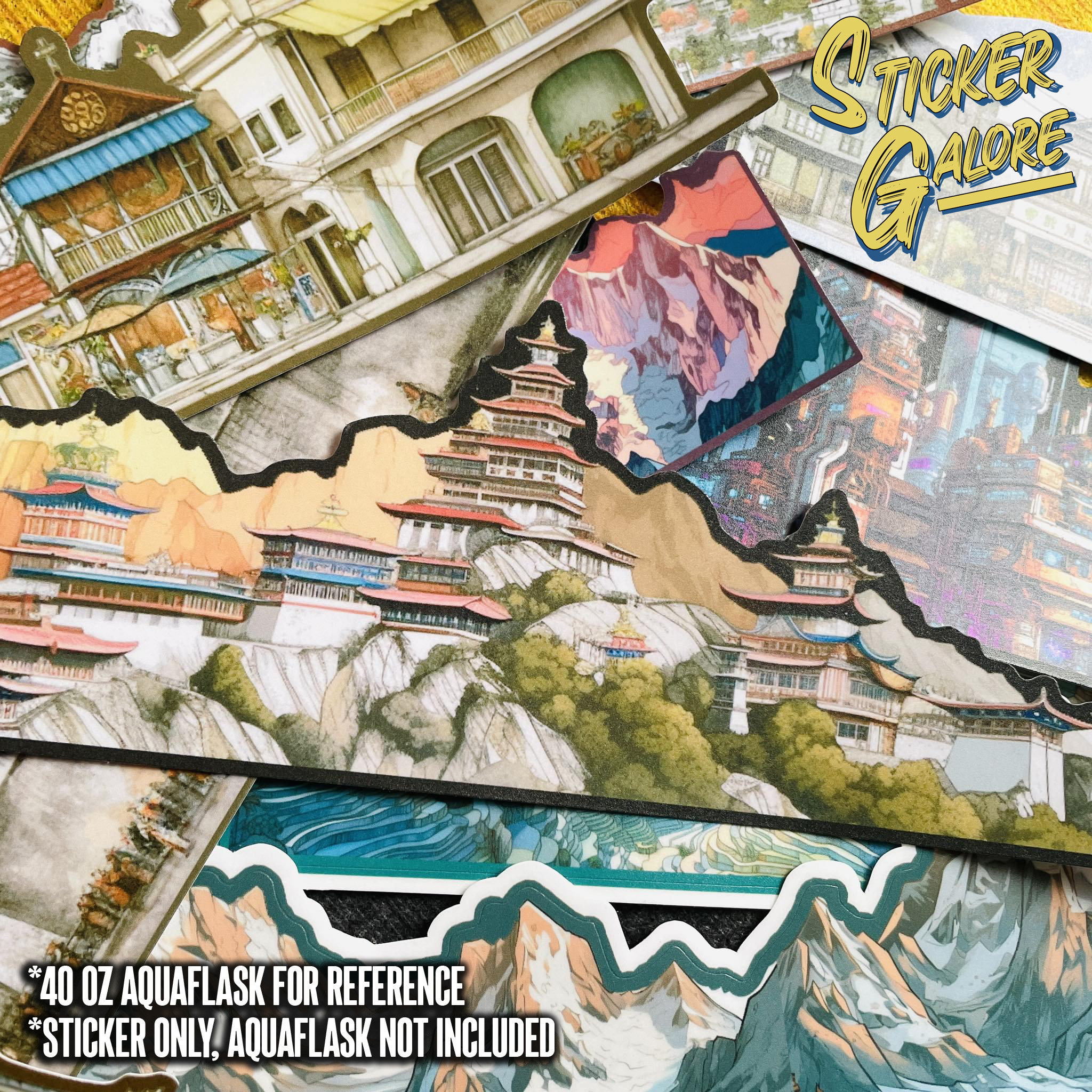 SCENESCAPE AQUAFLASK INFINITY STICKER (WATERPROOF AND SCRATCH PROOF ...