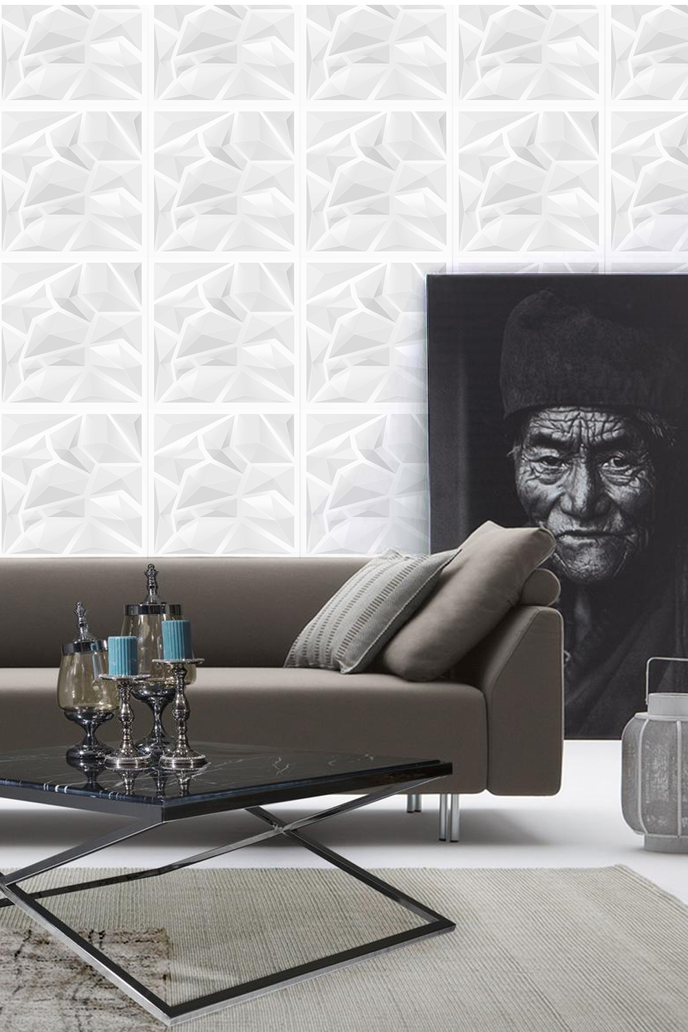 30x30cm PVC Panel Diamond Design Wallpaper Design Home Decor Wall Decor ...