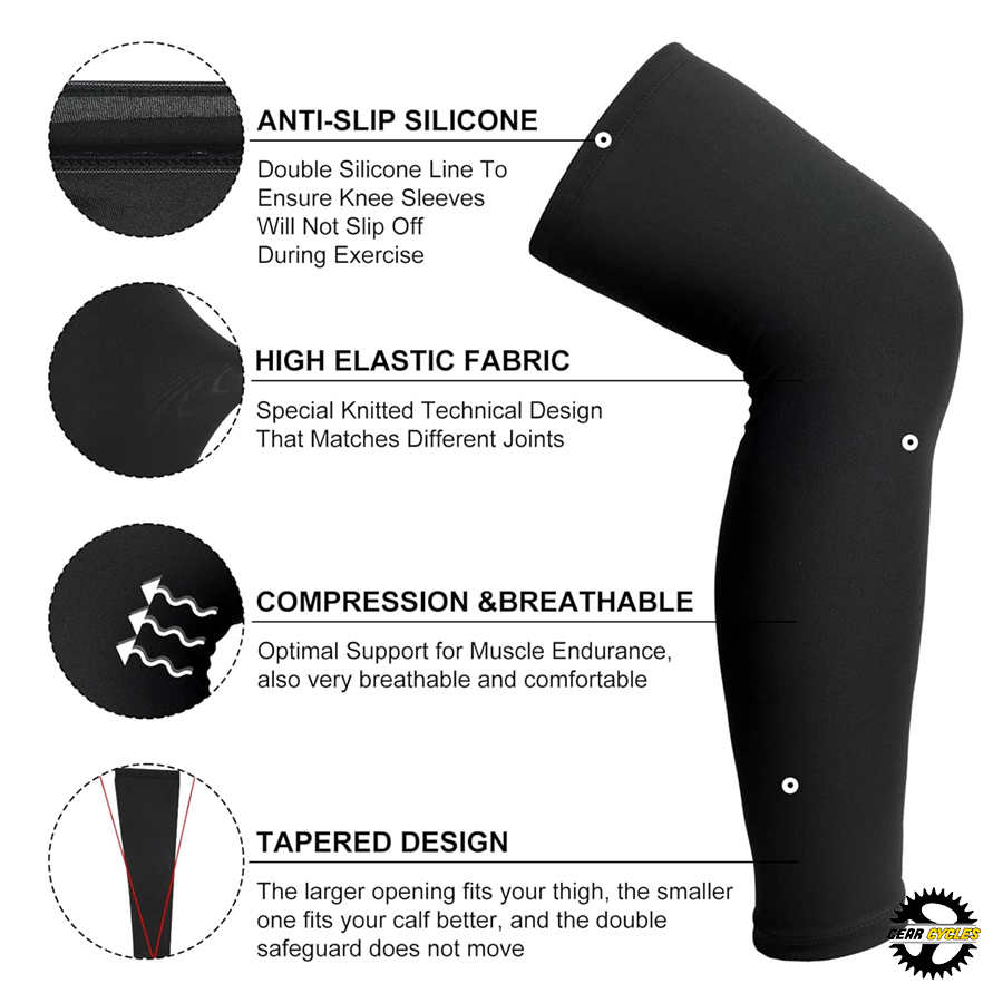 Leg Sleeves Protection Warmer Mountain Road Bike MTB Bicycle Leg Cover ...