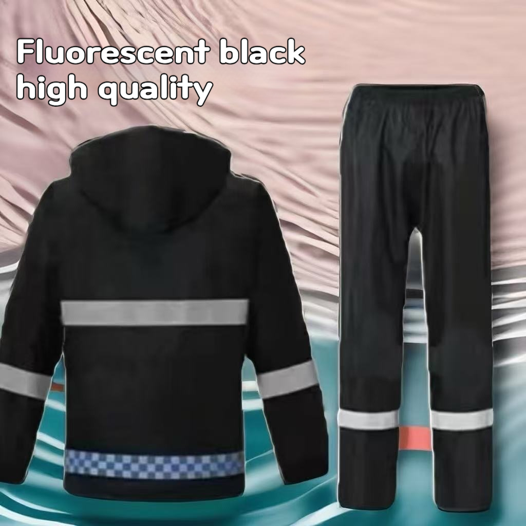 Raincoat Set Jacket Breathable Reflective Hooded Waterproof Sport ...
