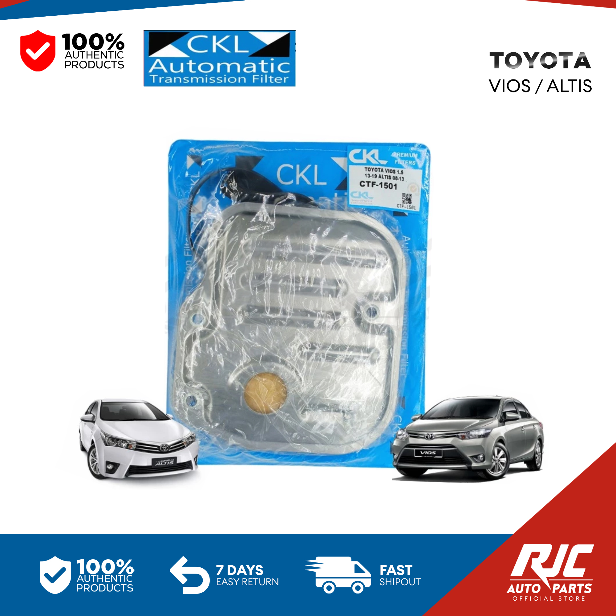 CKL TRANSMISSION FILTER TOYOTA VIOS 2013-2019/ ALTIS 2008-2013 CTF-1501 ( 1 PC ) | Shopee ...
