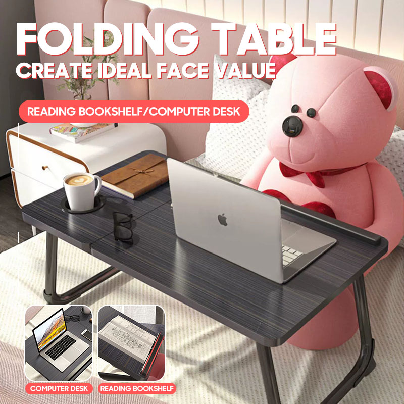 Ergonomic Foldable Simple Laptop Desk, Bedside Study Desk, Adjustable ...