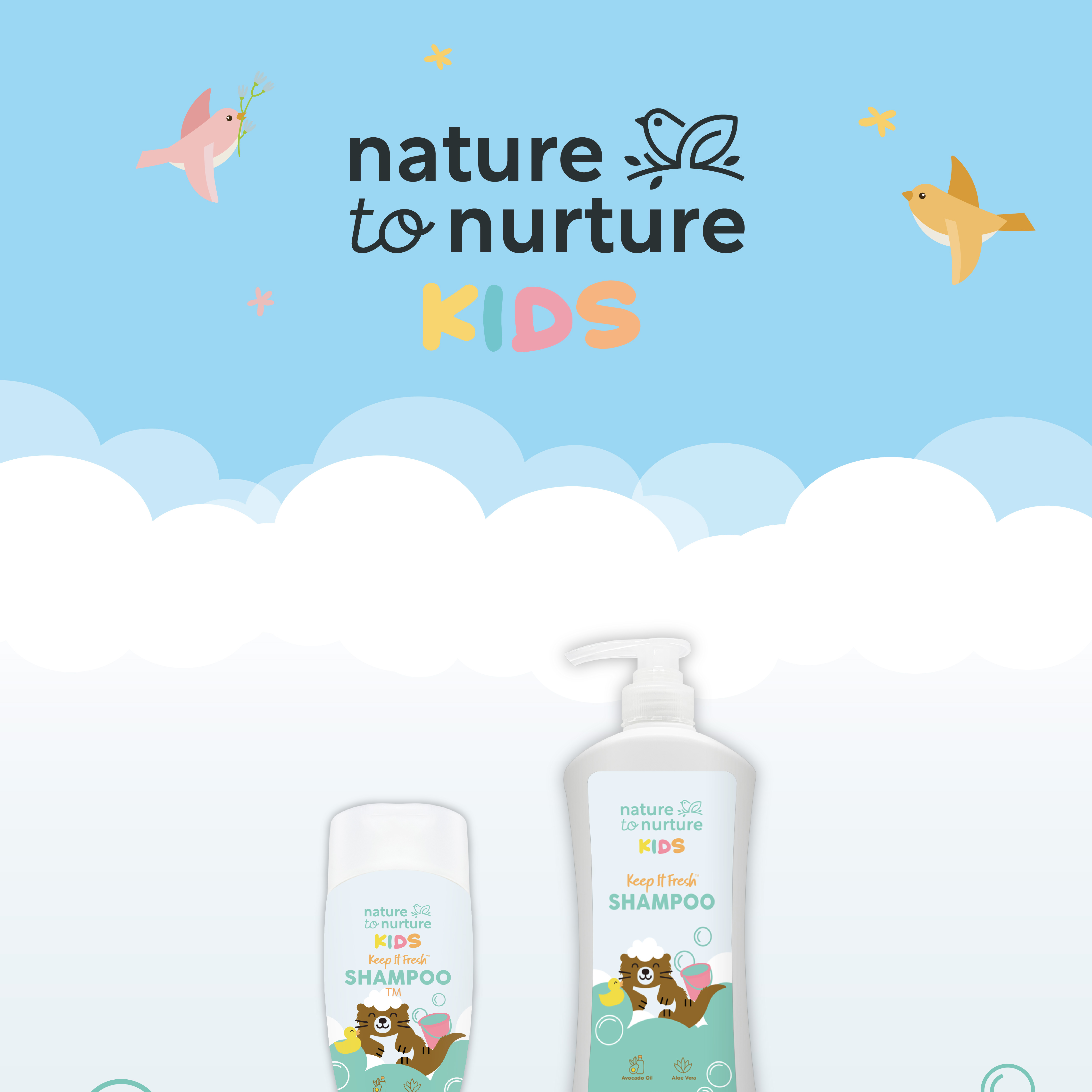 Nature to Nurture Kids Keep It Fresh Shampoo 200ml & 750ml | Gentle ...