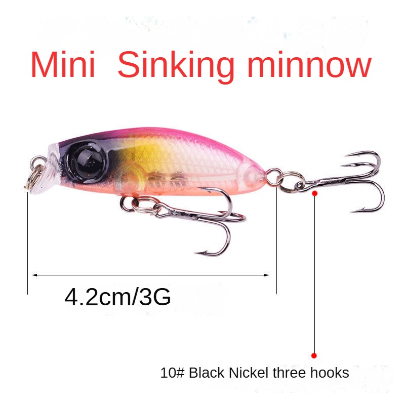 Fast shipping Mini Fishing Lure 4cm 3g Sinking Minnow fishing bait ...