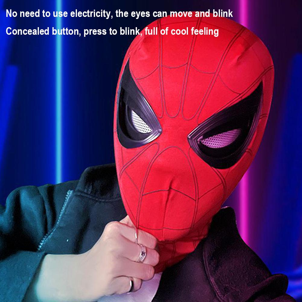 Cool Spider Man Headpiece Blinking High Quality Hero Expedition Adult ...