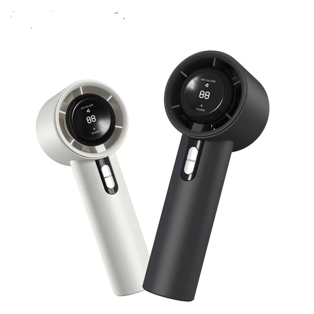 Handheld Turbo Fan High Adjustable 1~100 Gear Speed Bladeless Digital ...