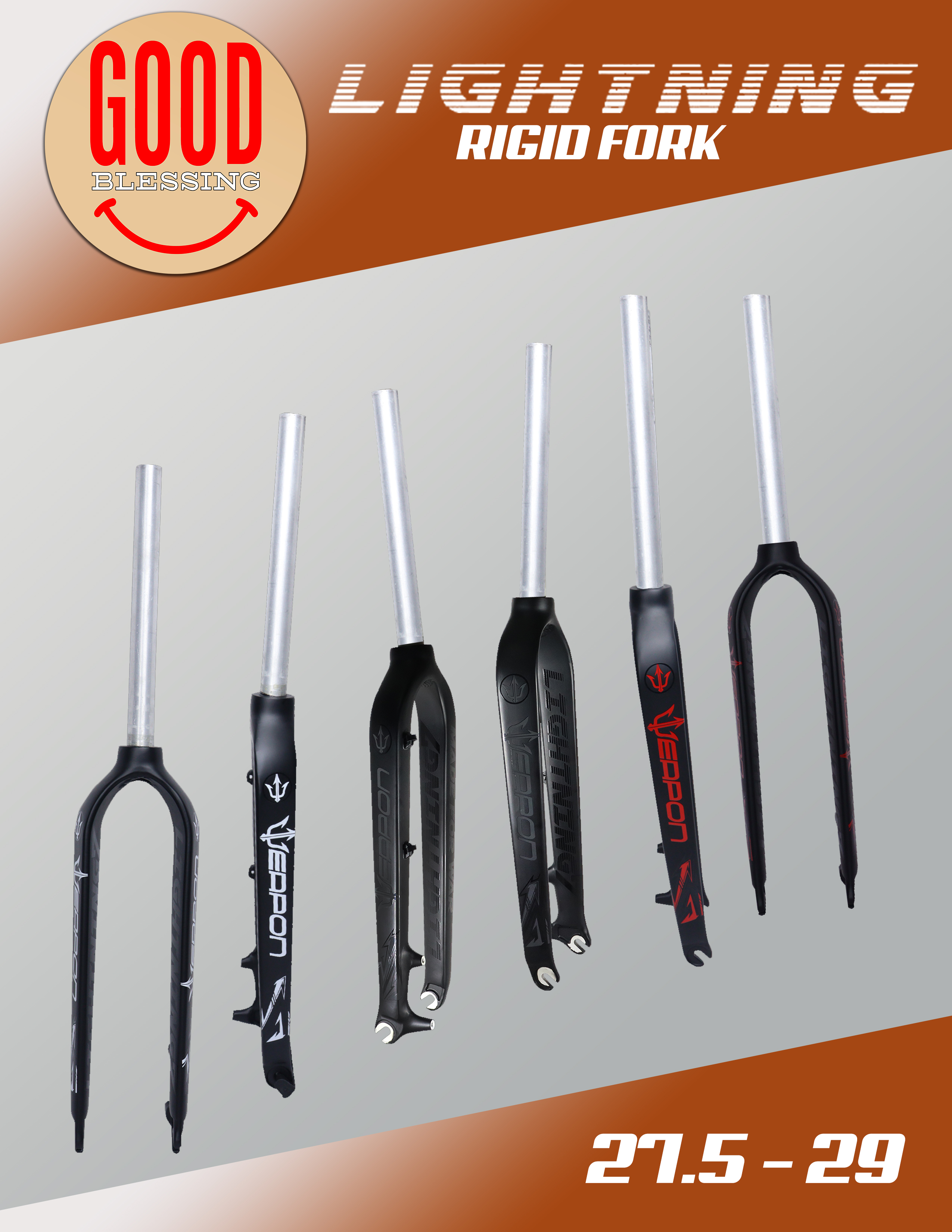 Weapon Lightning Fork Rigid 27.5 and 29 AL6069 Triple Butted | Shopee ...