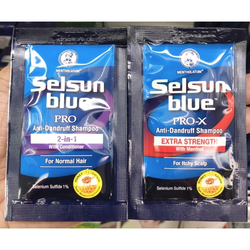 Selsun Blue Pro-X Anti Dandruff Shampoo Sachet 6g 2pcs | Shopee Philippines