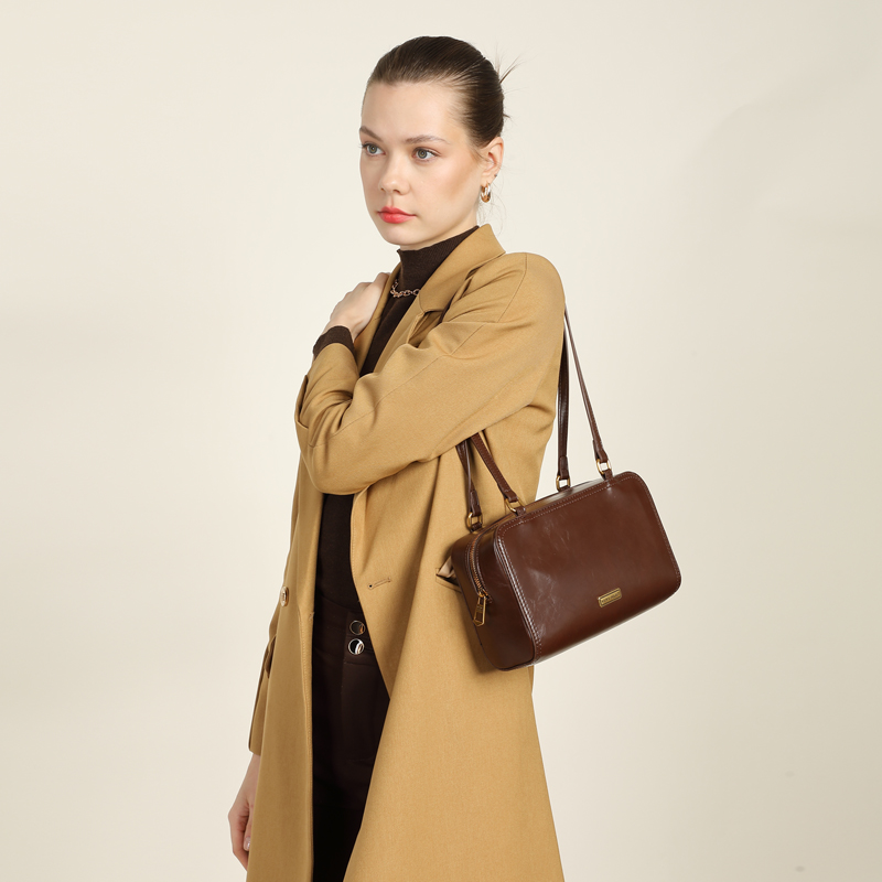 【Mumu Select】M337 Retro Vintage Leather Women Elegant Shoulder Bag Kili ...