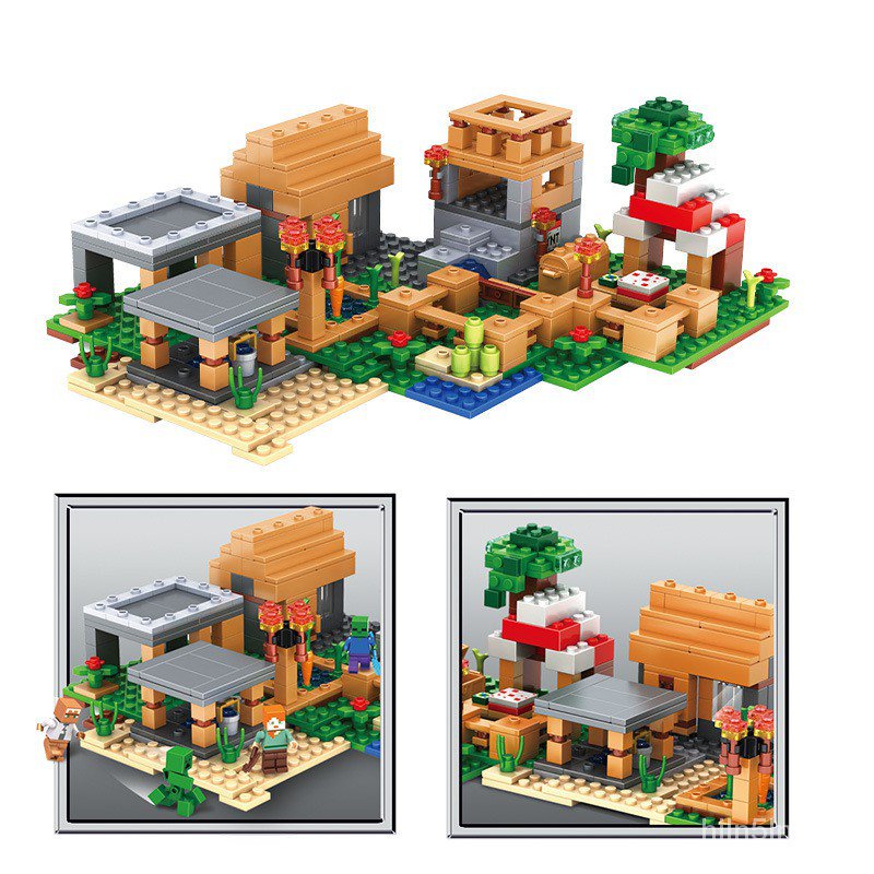 500Pcs My World Village Set Minecraft Building Block Toys Kids Classic ...
