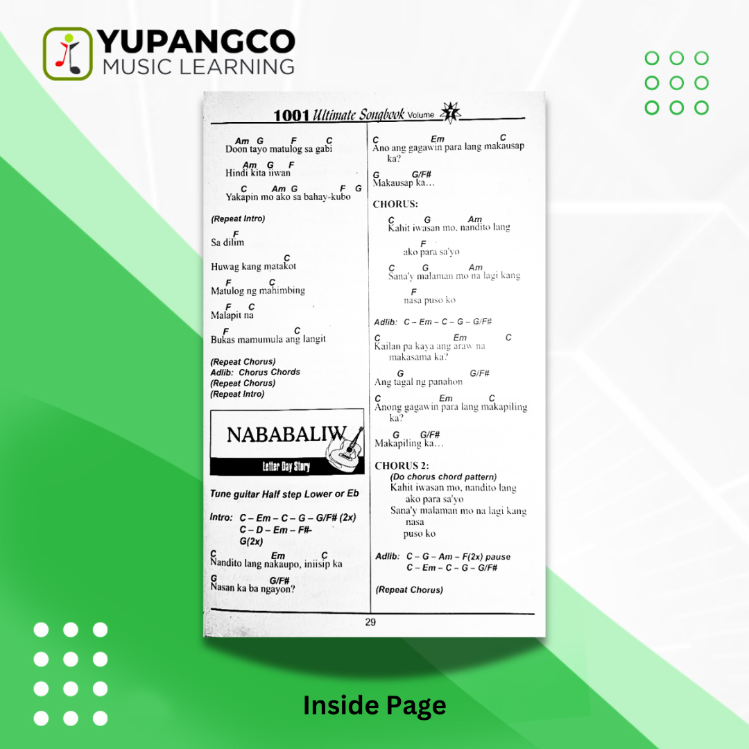 1001 ULTIMATE SONGBOOK VOL. 7 - Lyrics with Guitar Chords | Shopee ...