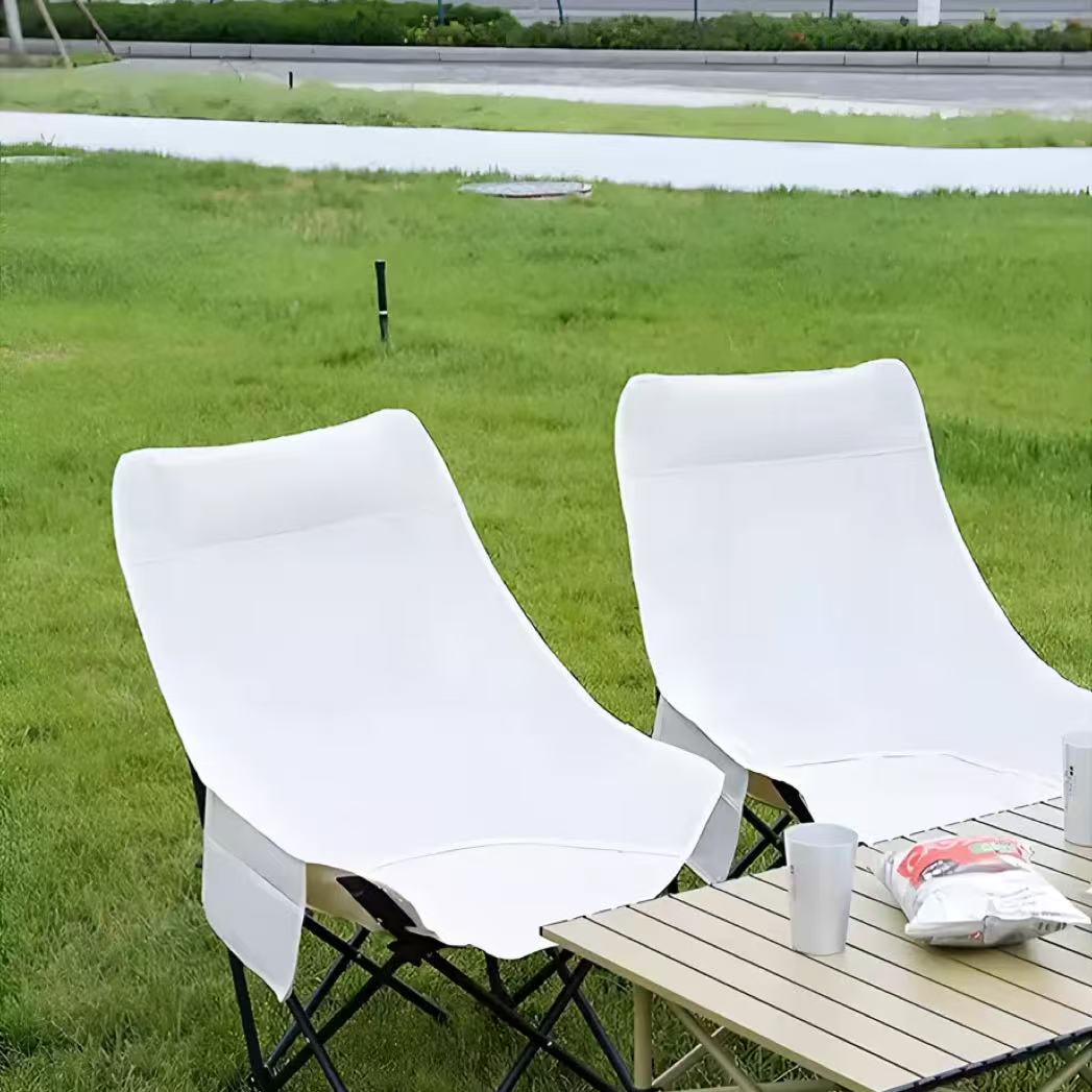 Folding Camping Table & Large Moon Chair Set Portable Foldable Camping ...