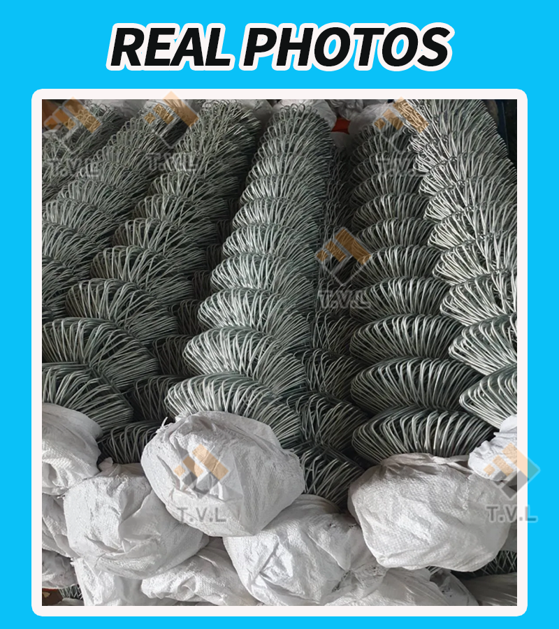 TVL Galvanized Cyclone Wires Mesh 6m 6FT Chain Link Fence for Farm ...