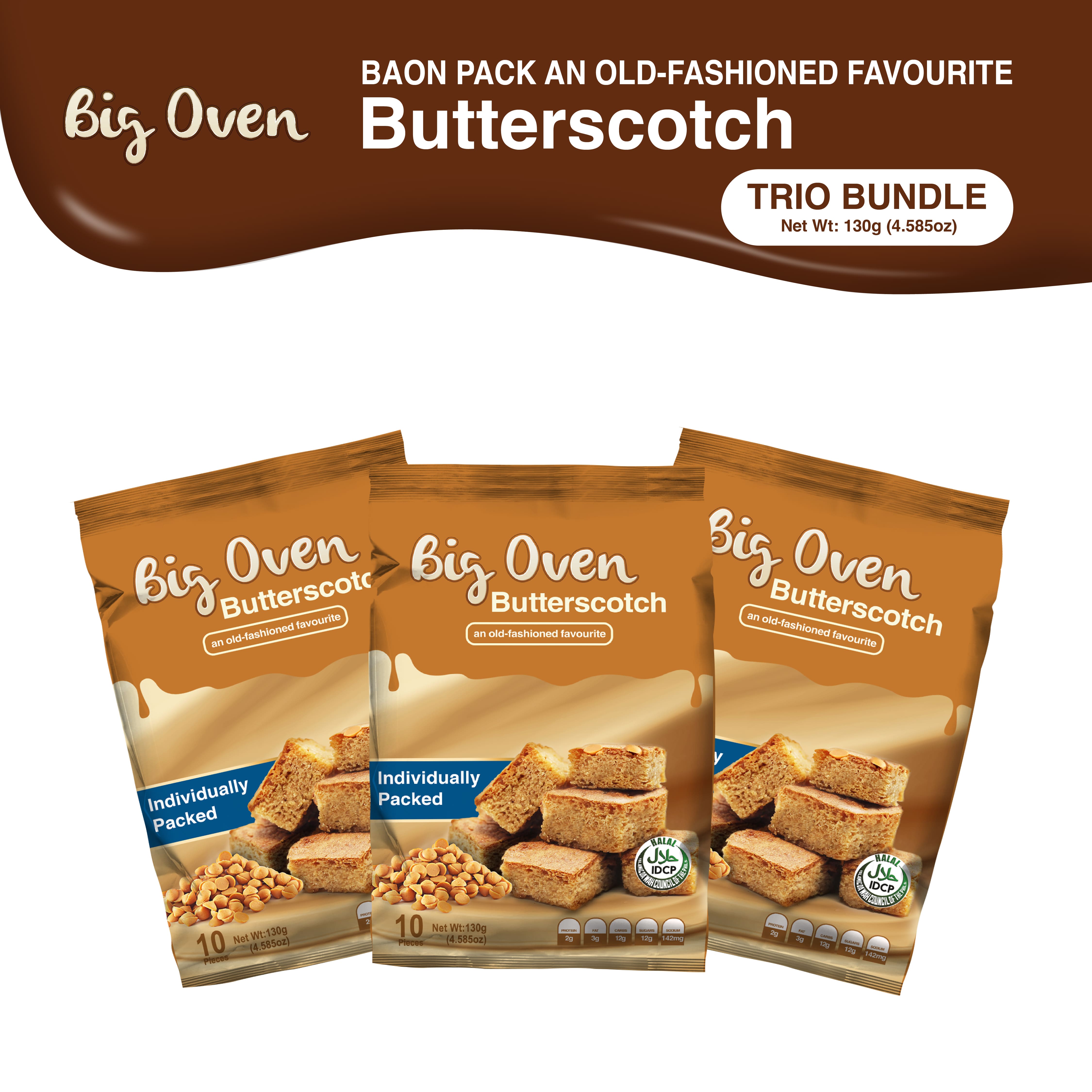 Big Oven Baon Pack Butterscotch 130g Trio Bundle | Shopee Philippines