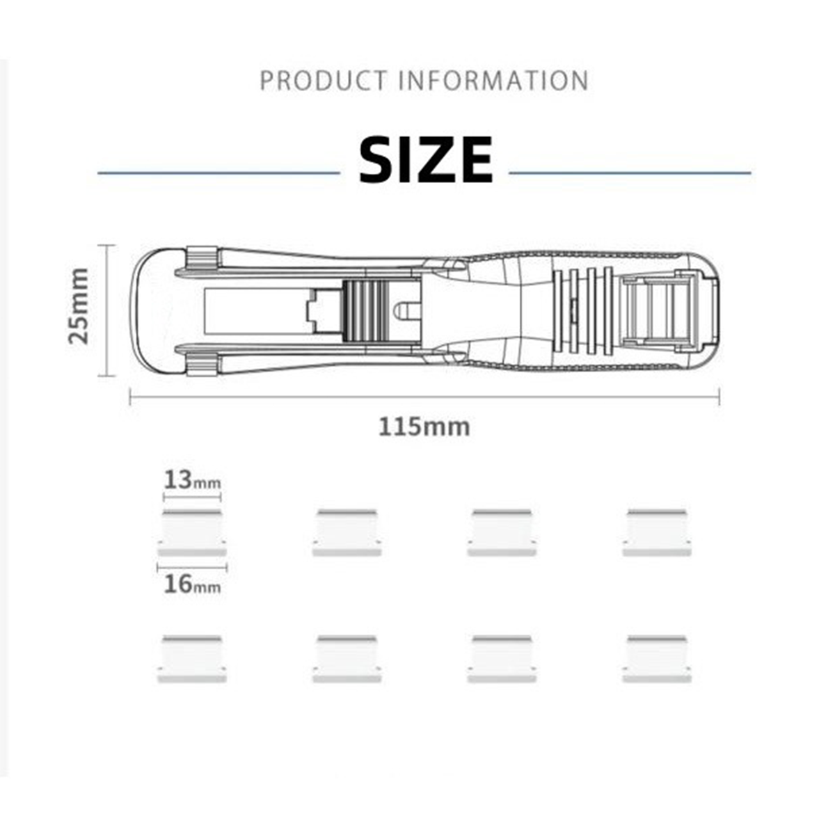 Metal Clip Push Stapler Reusable Staple Portable Push Clamp Paper ...