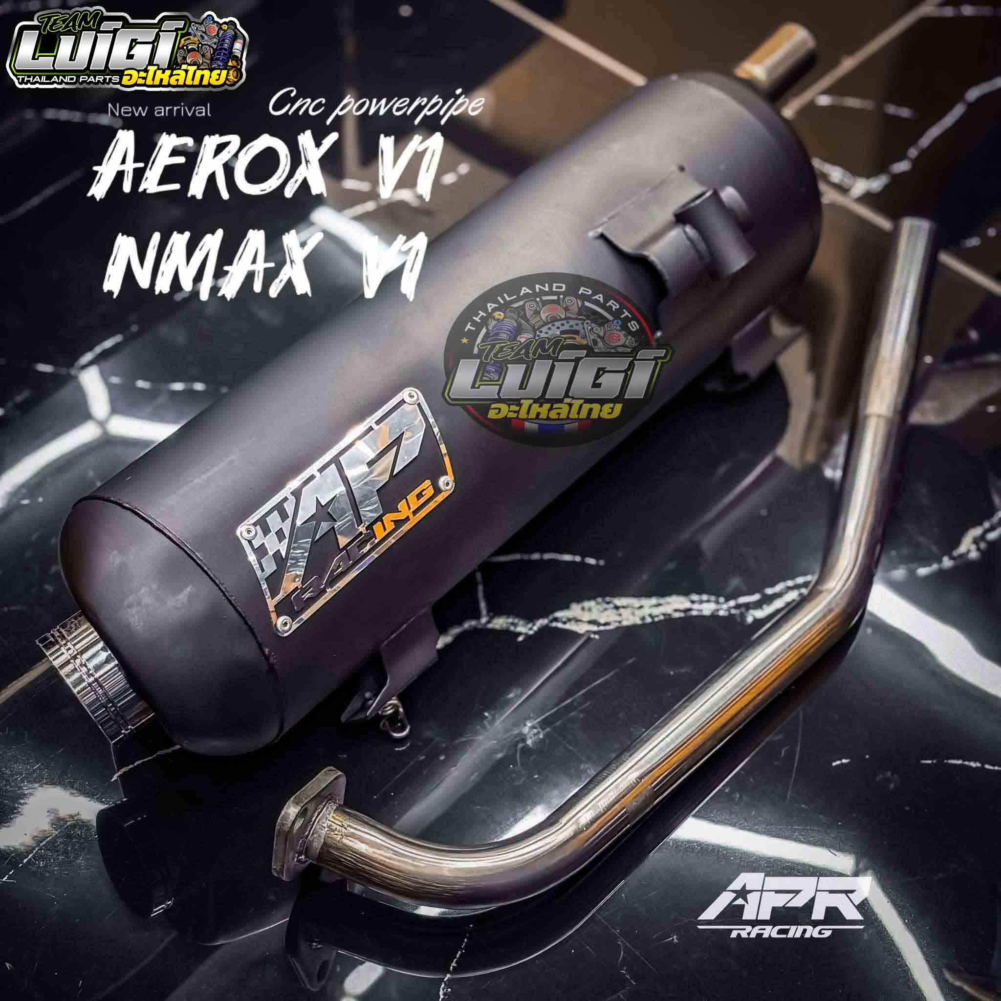 APR POWER PIPE STREET LEGAL CNC EMBLEM CLICK / ADV / PCX / NMAX / AEROX ...