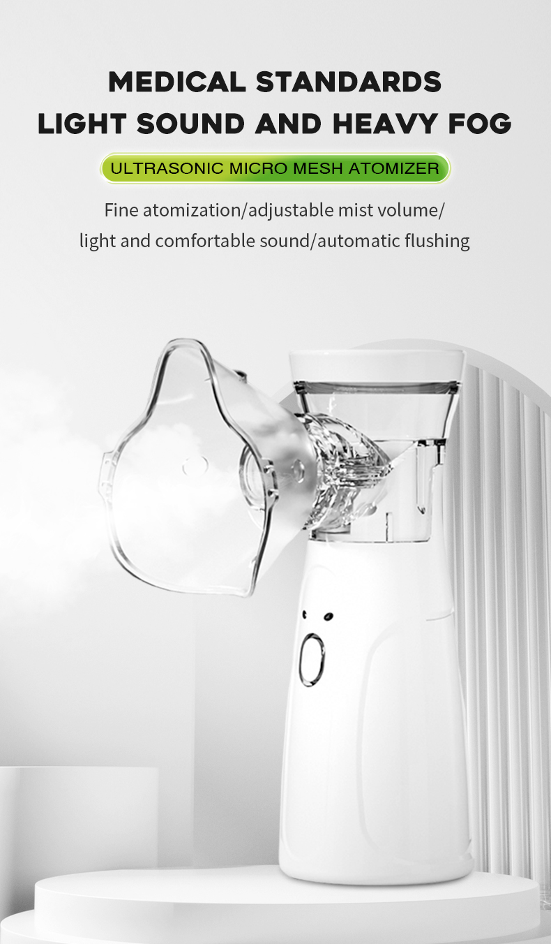Portable Nebulizer Silent Mini Inhaler Ultrasonic Automatic Asthma ...