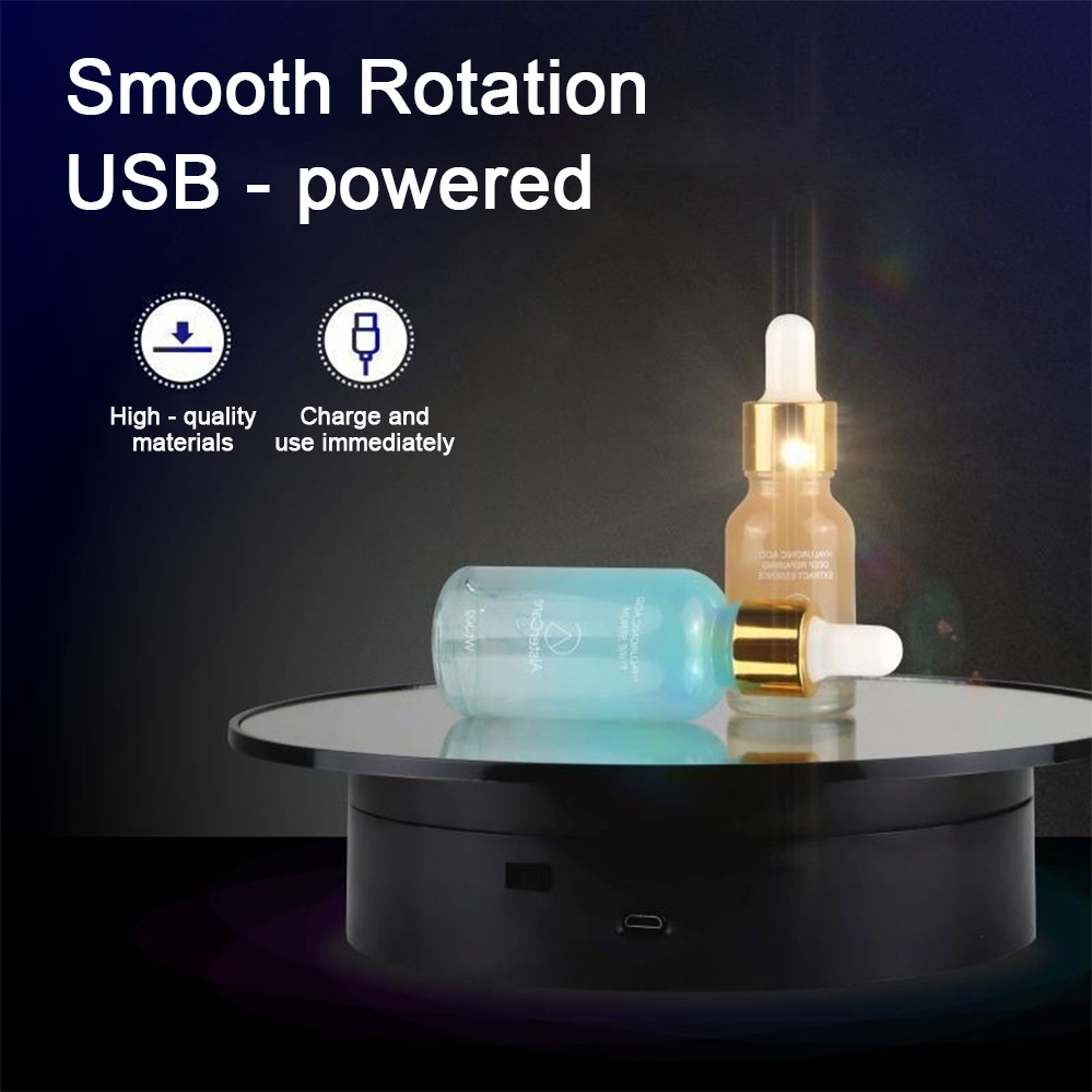 2 in1 Rotating Display Stand 14/20cm Electric 360° Turntable With ...
