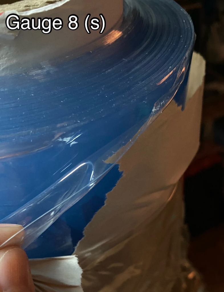 Gauge 8 Transparent / Clear Plastic Cover Roll 48 inches x 50 meters ...
