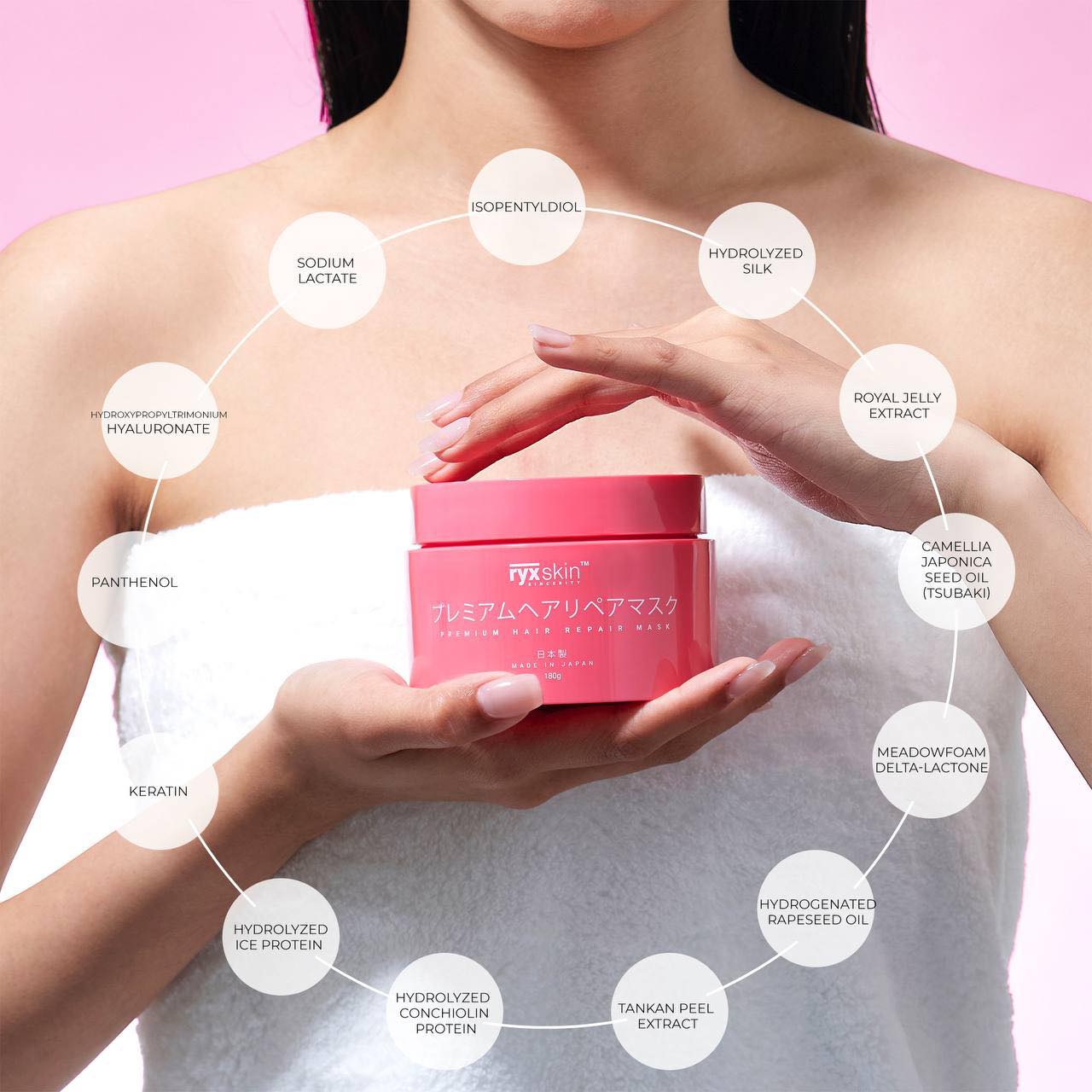 RYX SKIN Premium Hair Repair Mask Deep Hydration Scalp Roots Hair Fall ...