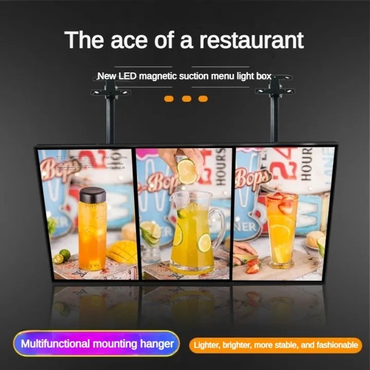 LED TV Light Box Menu Board LED Light Box Menu Board Hanging For ...