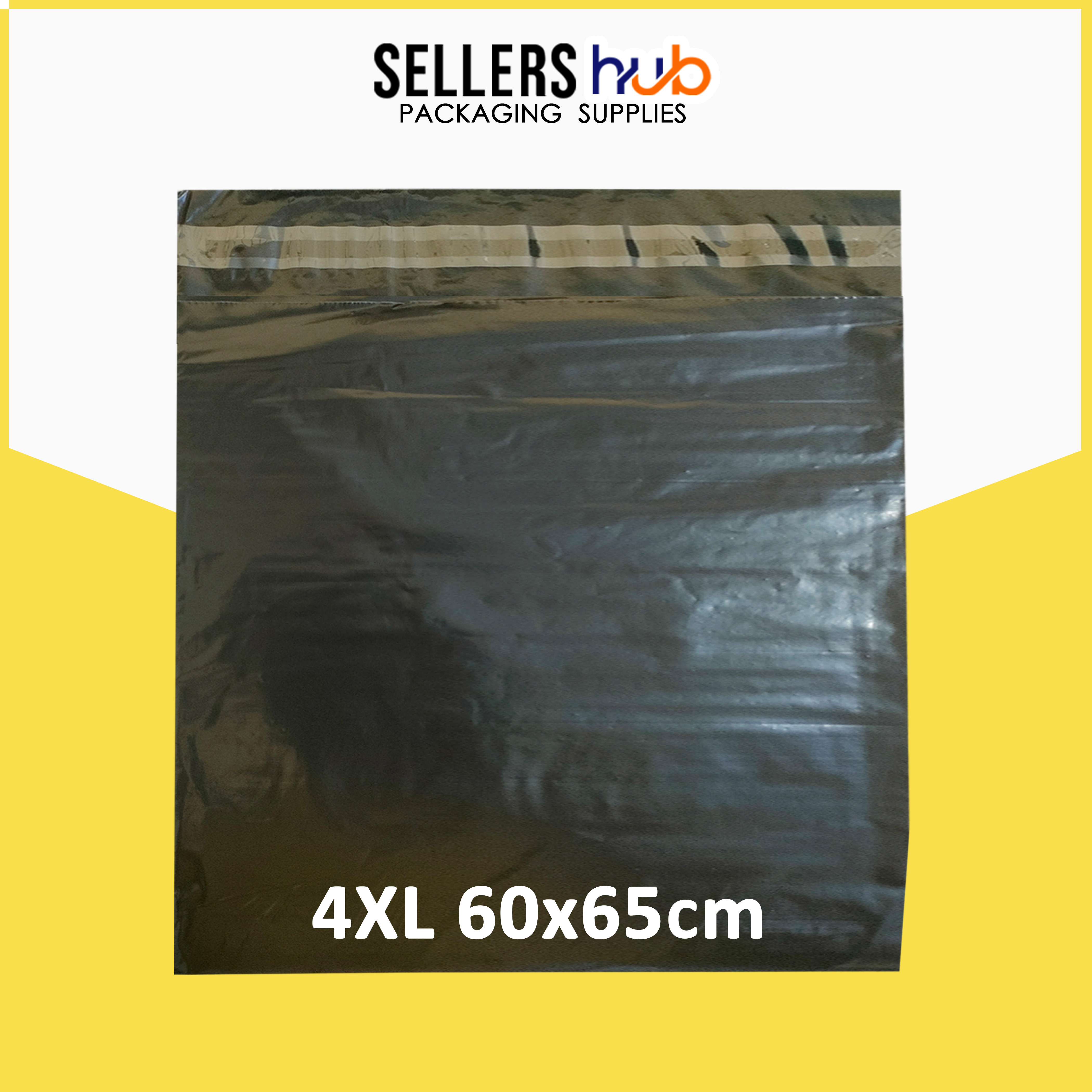 98-100pcs Plain Black Courier Pouch 4XL - Durable Material | Shopee ...