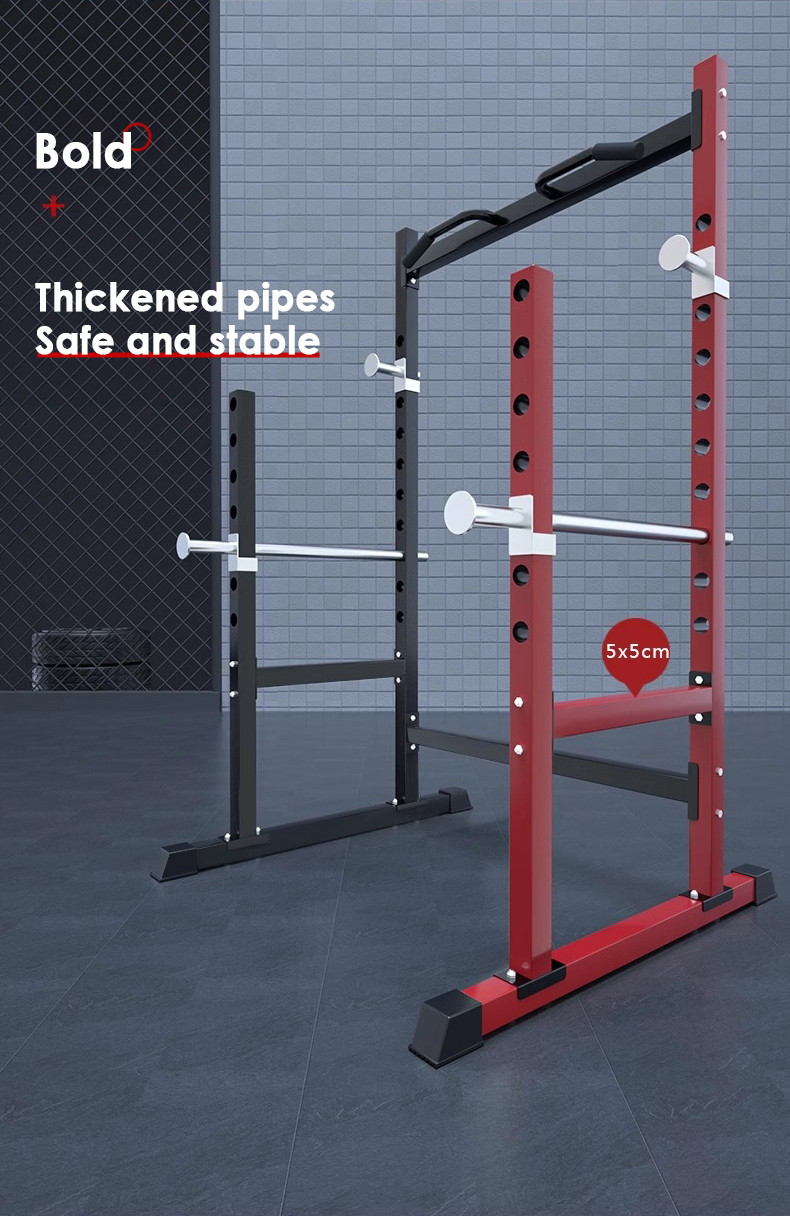 Frame squat rack Weight bench Bench press Barbell rack Pull-up bar ...