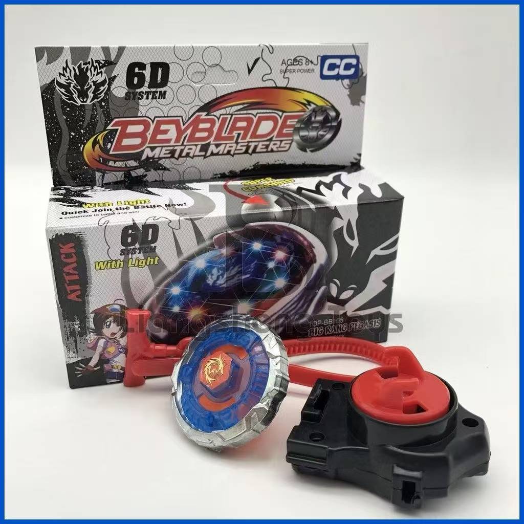 JKing #6D Beyblade Metal Masters With Light Spinning Tops Top Turumpo ...