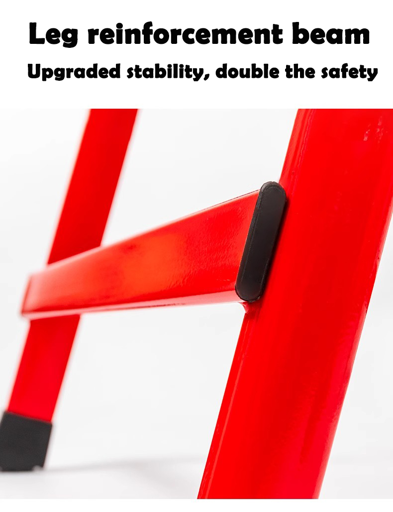 Ladder Foldable Aluminum 3-8 steps Carbon Steel Thicker heavy duty ...