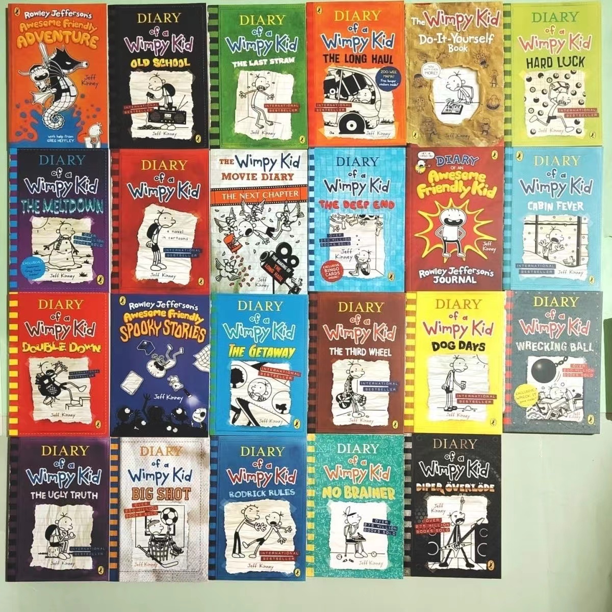 Diary Of A Wimpy Kid Collection 24 Books Boxed Set Comic Book English ...