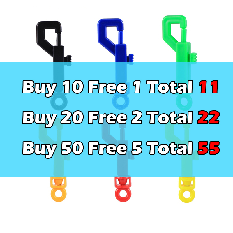 Plastic Cage Lock Bird Cage Lock P-type Hook Lock Multicolor lock Clips ...