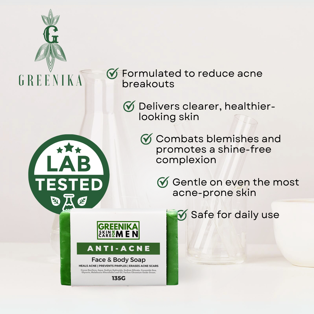 [ ANTI ACNE SOAP FOR MEN ] Greenika Organic Anti Acne and Pimple ...