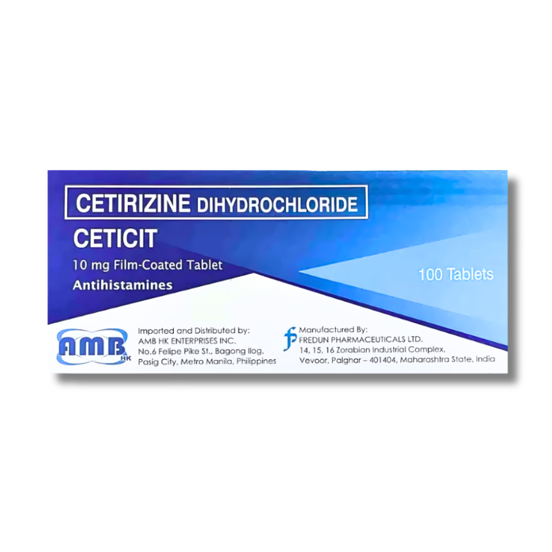 Cetirizine 10mg Antihistamine for allergy Adult - 3 Boxes (Ceticit ...