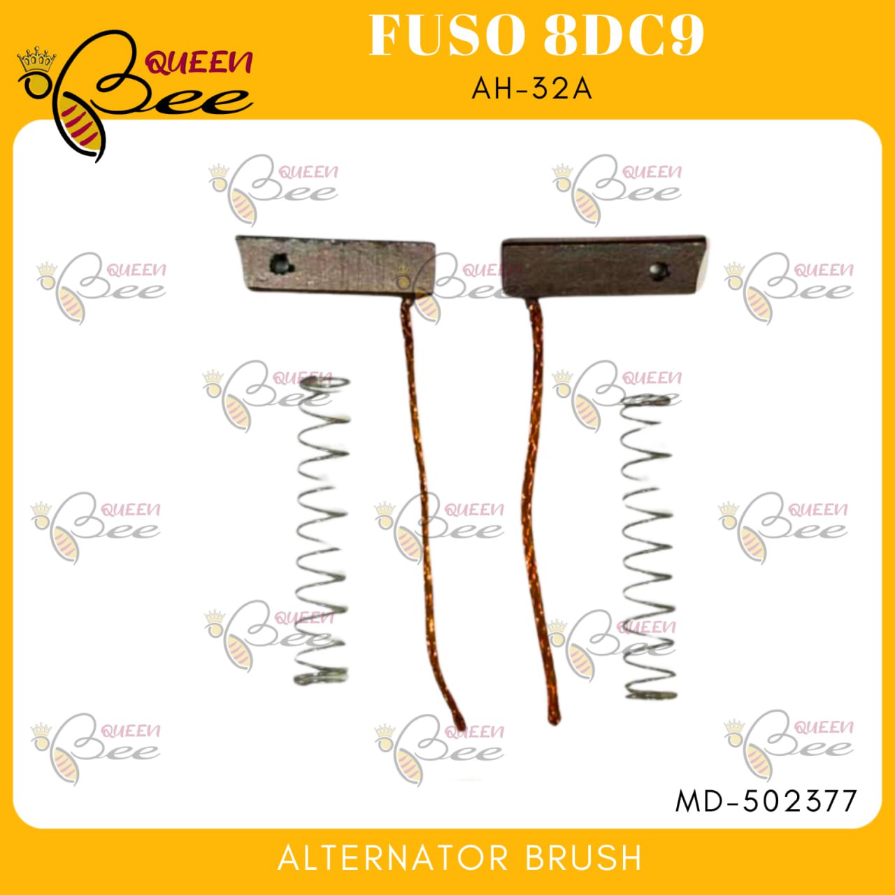 QUEENBEE AH-32A Fuso 8DC9 ALTERNATOR BRUSH Alternator Carbon Brush Set ...