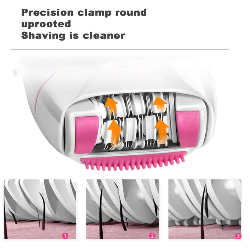 Bellia Electric Epilator Woman Cordless Hair Removal Depilator Shaver ...