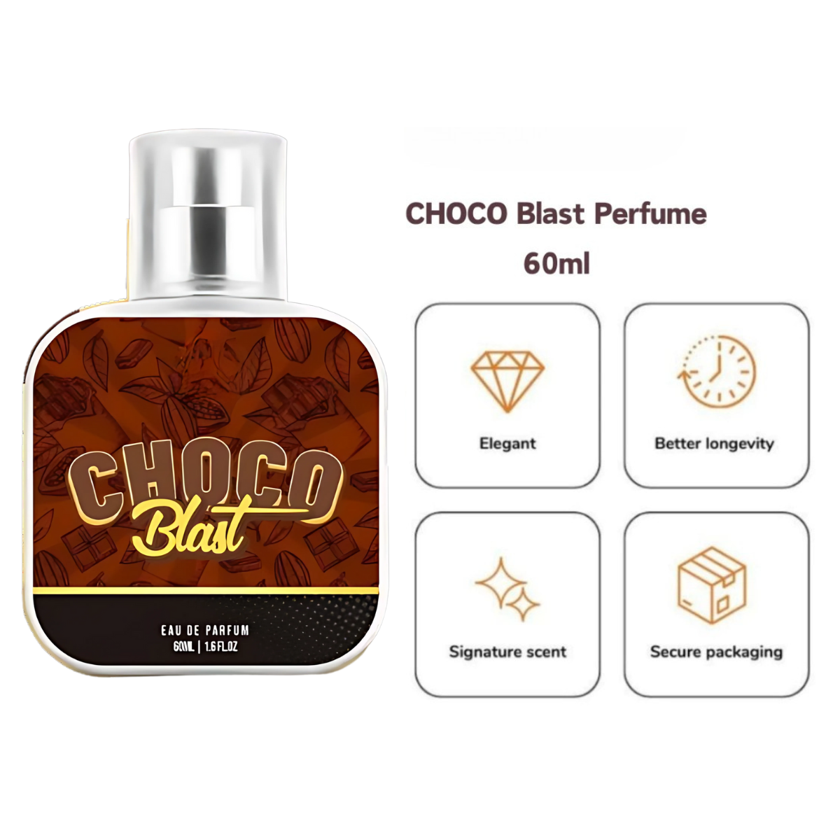 Buy 3 Get 1 Free - Choco Blast Premium Edition Perfume 60ml for Men ...