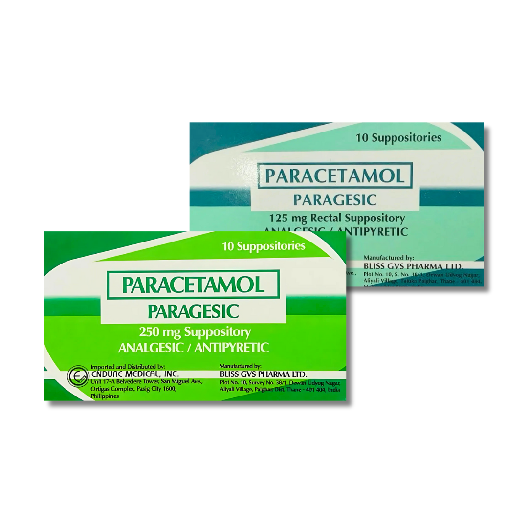 Paracetamol Suppository 1 Box x 10s (Paragesic) | Shopee Philippines