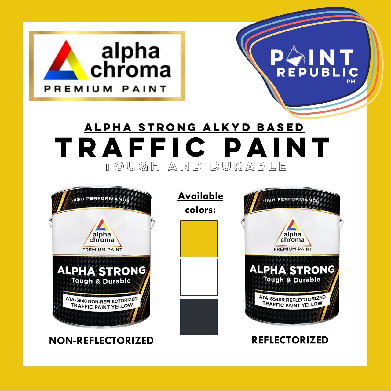 ALPHA CHROMA Alpha Strong ALKYD-BASED TRAFFIC PAINT - Available ...