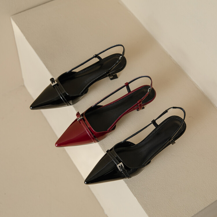 Julyya Korean High Heels Sandals Cone High Heels Work Temperament ...