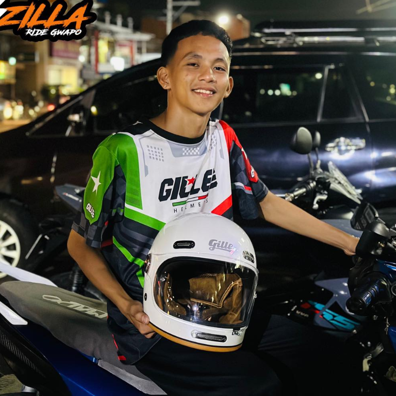 【𝑽𝒊𝒏𝒕𝒂𝒈𝒆】 GILLE ATAVISTIC Retro Classic Helmet Motorcycle Helmet Full ...