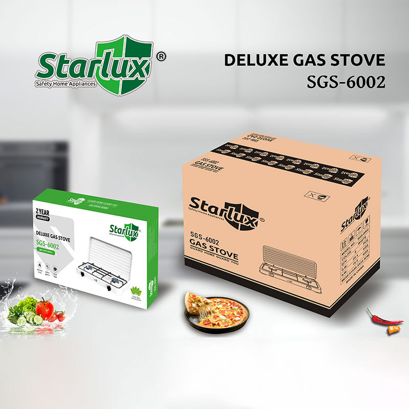 Double Burner Gas Stove Heavy Duty Stove Kitchen Appliance With Cover 2 ...